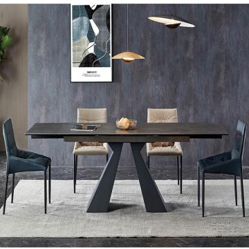 Quality Italian Extension Dining Room Table , Minimalism Glass Dining Room Table for sale
