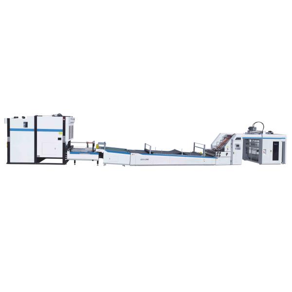 Quality 1500mm Intelligent High Speed Automatic Cardboard Laminating Machine Turner Stacker for sale