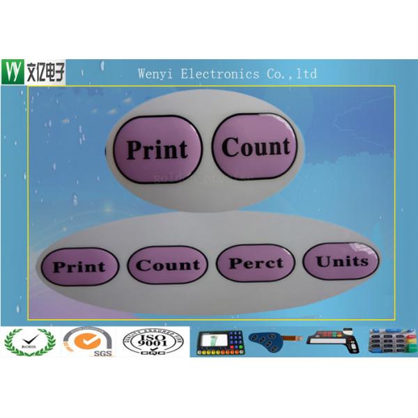 Quality Tactile Dome Embossing Membrane Switch Keypad High Gloss for Electronic Device for sale