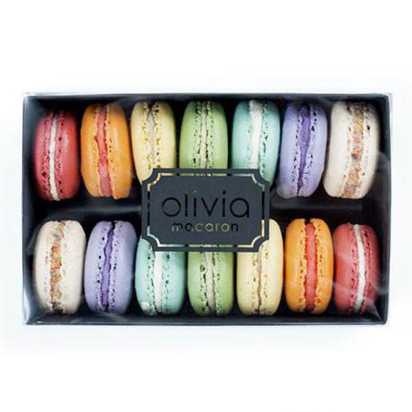 Quality Black Luxury Cardboard Packaging Gift Macaron Slider Boxes With Window for sale