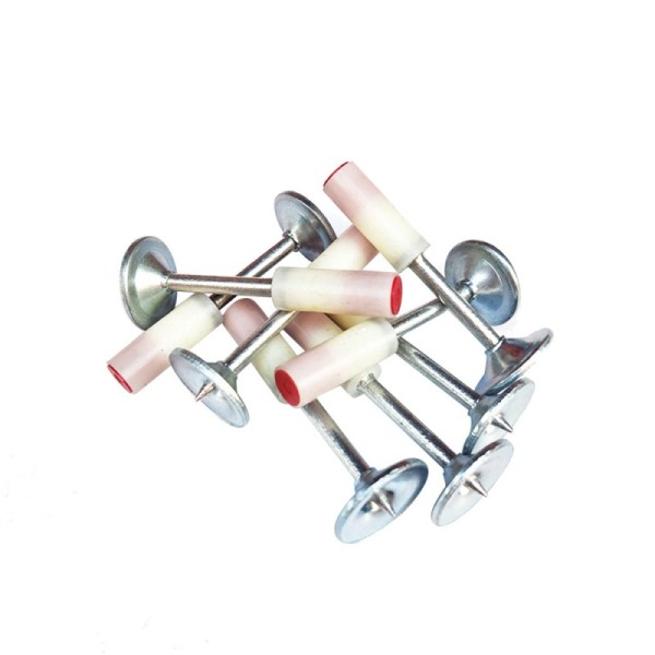 Quality 7.3mm Head Diameter Steel and Plastic Integrated Ceiling Nails for Ceiling for sale
