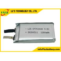Quality RFID CP702440 CP702242 Ultra Thin LiMnO2 Battery cell 1200mah 3.0Volt for sale