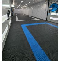 Quality Modern Grey Plastic Square Modular Interlock Flooring Tiles for sale