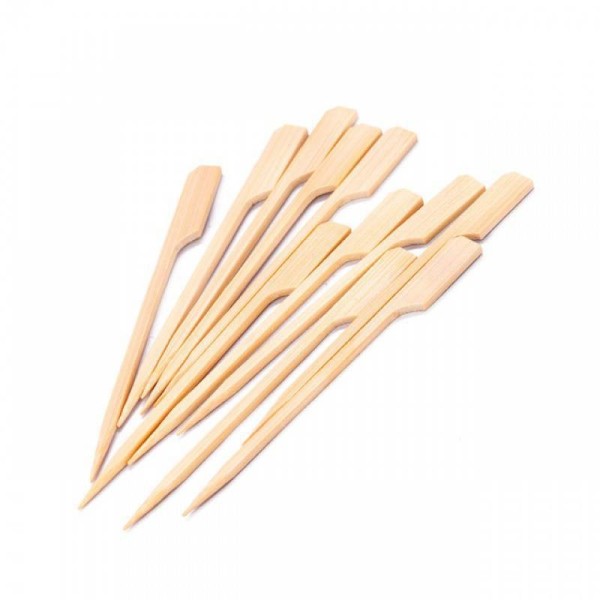 Quality 100% Natural Paddle Wooden Bbq Bamboo Stick Eco Frlendly 7cm for sale