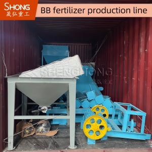 Quality Semi-automatic BB Fertilizer Production Line with PLC Control for 10-30 Tons per for sale