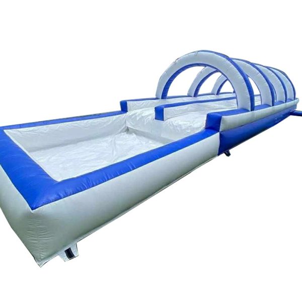 Quality Customized Color Water Slide Inflatable with Big Water Pool 12x3x3m or for sale