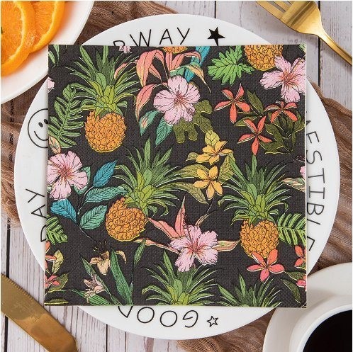 Quality Disposable Flora Cartoon Printed Napkin Lightweight and Easy to for Party for sale