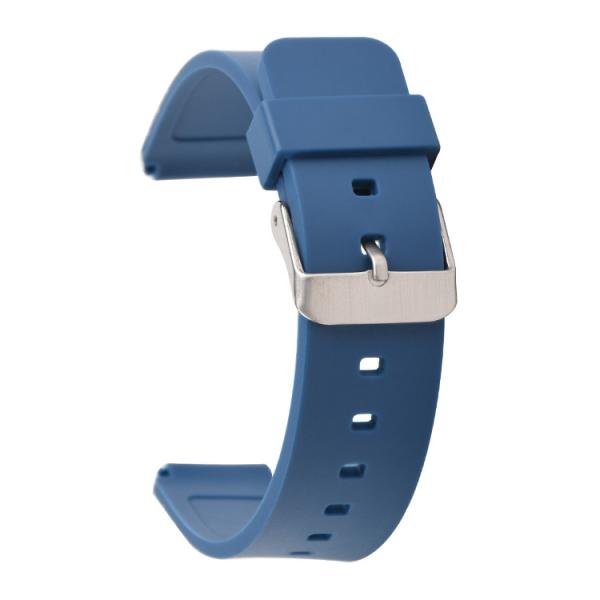 Quality 2 Pieces Stiff Silicone Adjustable Watch Band 16mm 100 Waterproof for sale