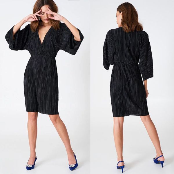 Quality Women 2018 Trendy Summer Pleated Kimono Dress for summer for sale