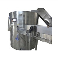 Quality Round Bottle Unscrambler Machine With Rotary Feeding Turntable Table for sale