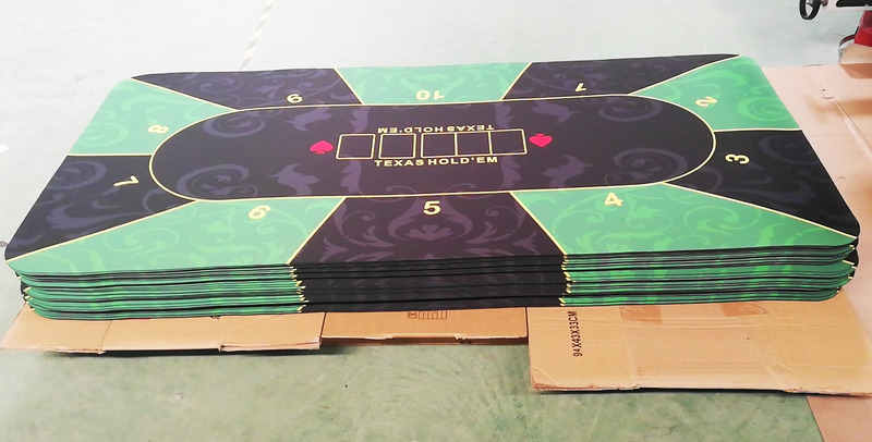 Minglu CPM-002 Professional Sure Sick Rubber  Poker Table mat Top Play Cards Gambling Poker mat