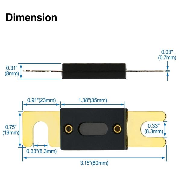Quality 32V 58V 70V Car Truck Auto ANL Fuse for sale