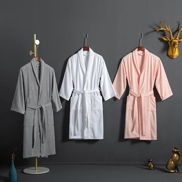 Factory Direct Sale Pure Cotton Hotel Bathrobe Terry Bathrobe Hotel Pajamas