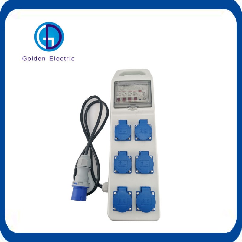 Various Styles Portable Combination Distribution Box Waterproof Plastic Industrial Socket Box