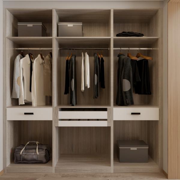 Quality Adjustable 8x8 Walk In Closet Organizer Wooden Lacquer U Shaped For Bedroom for sale