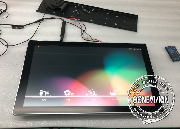 Quality Anti Glare Glass Android Digital Signage , Bus Media Player Wifi Video Display for sale