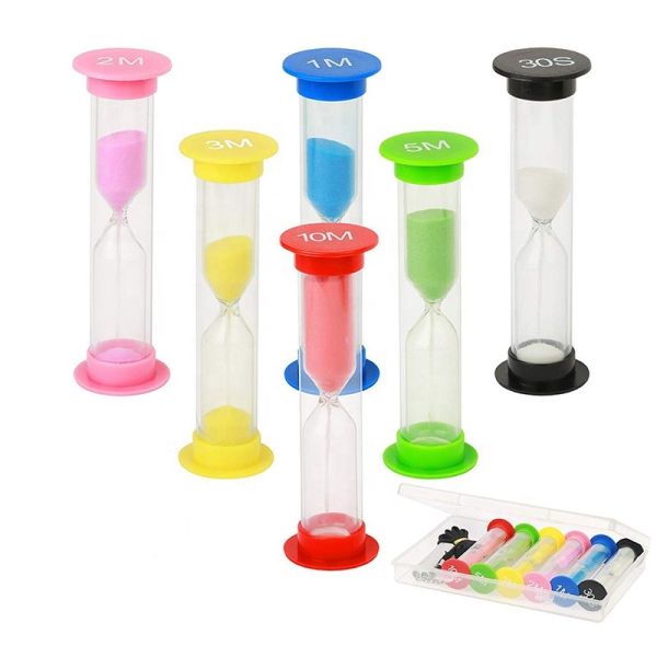 Quality Mini Plastic Hourglass one Minute Two Minute Hourglass Sand Timer for sale