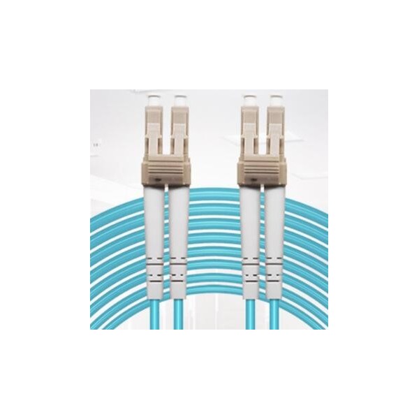 Quality Aqua Multimode Fiber Patch Cord , LC LC Duplex Patch Cord OM3 for sale