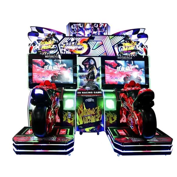 Quality 42 Inch Screen Moto Racing Simulator Motorcycle Gaming Simulator 400 Watt for sale