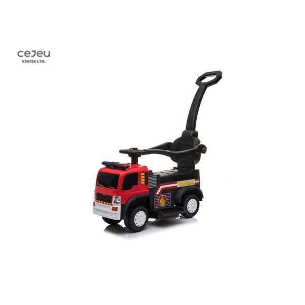 Quality Foot Rest Push Along Truck 6.3KG Red Fire Truck Ride On With Canopy for sale
