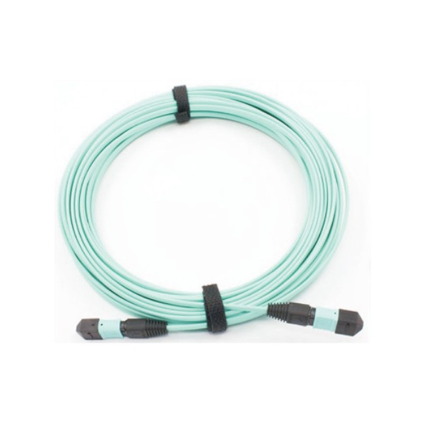 Quality 12 Core Fiber Optic MPO OM3 40Gbps Protocols Aqua POLB CATV for sale