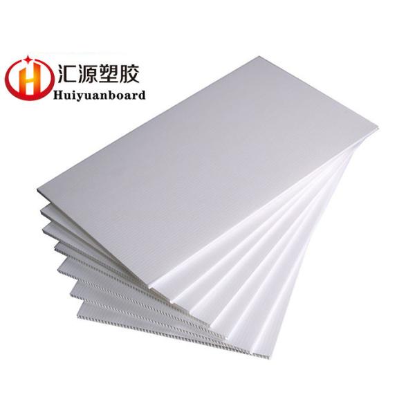 Quality Custom Flame Retardant White Corrugated Plastic Sheets 180GSM for sale