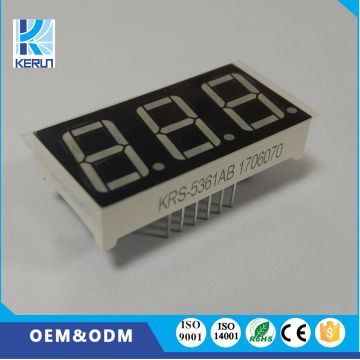 Quality Common Anode 7 Segment LED Displays 3 Digit 0.56in For Air Conditioner Display for sale