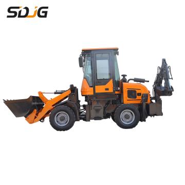 Quality 4 X 4 Flange Cylinder Towable Backhoe Loader Easy Operation for sale