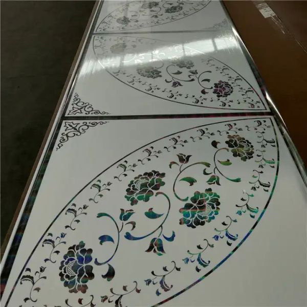 Quality Heat Insulation PVC Wall Ceiling Panel High Glossy 250mm Width for sale