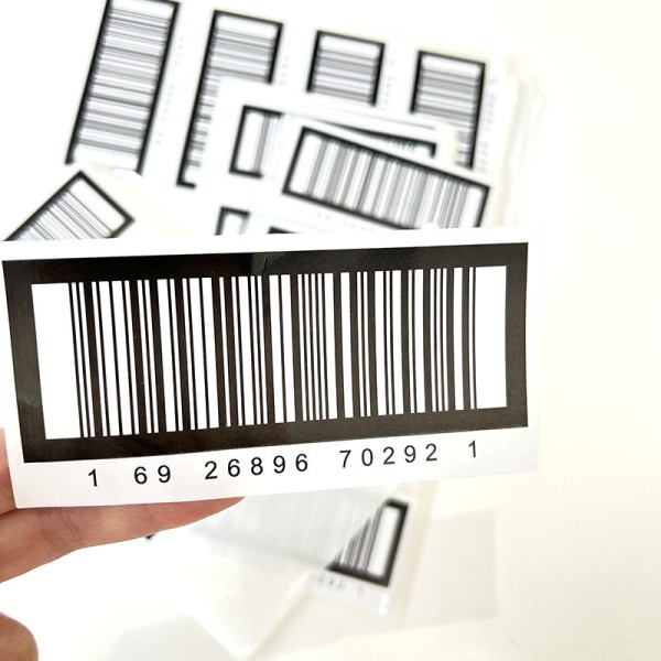 Quality Custom Print Matte Silver Heat Resistant Barcode Labels Adhesive Multilayer for sale