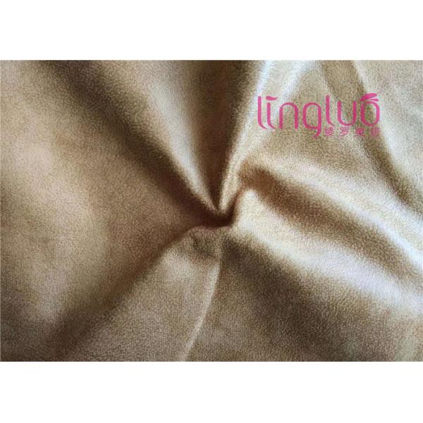 Quality Classical Bronzing Suede Velvet Fabric Tear Resistant Imitation Artificial for sale