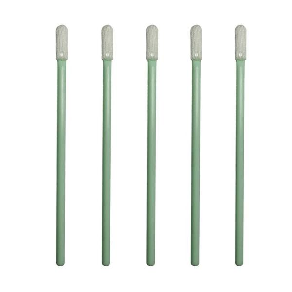 Quality Light Green Cleanroom Consumables Micro Polyester Foam Cleaning Swabs for sale
