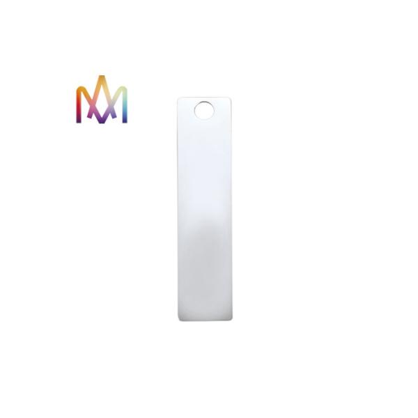 Quality 15x62.5mm Creative Keychains Rectangular Tags Engraved Charm Tags for sale