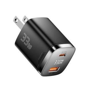 Quality ESSAGER ES-CD45 33W USB-A USB C Phone Fast Charging Wall Gan Charger PD3.0 QC4.0 for sale