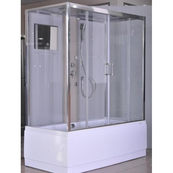 Quality Rectangular Clear Glass Shower Enclosures , Rectangular Shower Stalls Kits for sale