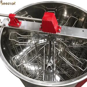 Quality 8 Frame Manual Stainless Steel Honey Extractor for Beekeeping with Honey Gate for sale