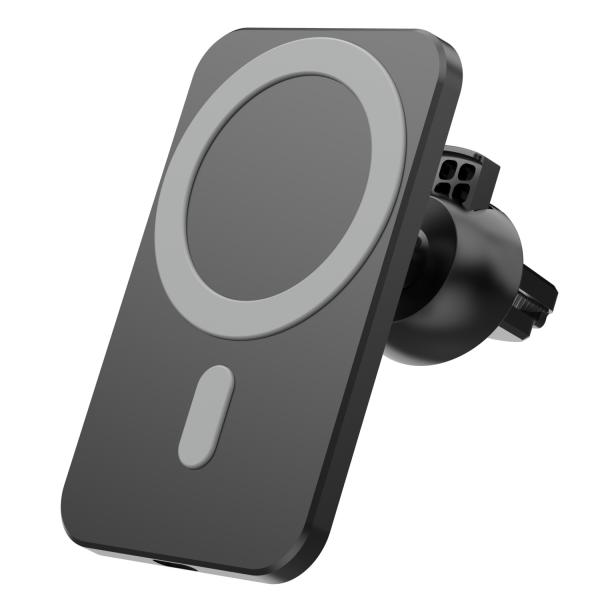 Quality FCC Magnetic Wireless Car Charger , 15w Air Vent Car Mount Phone Holder for sale