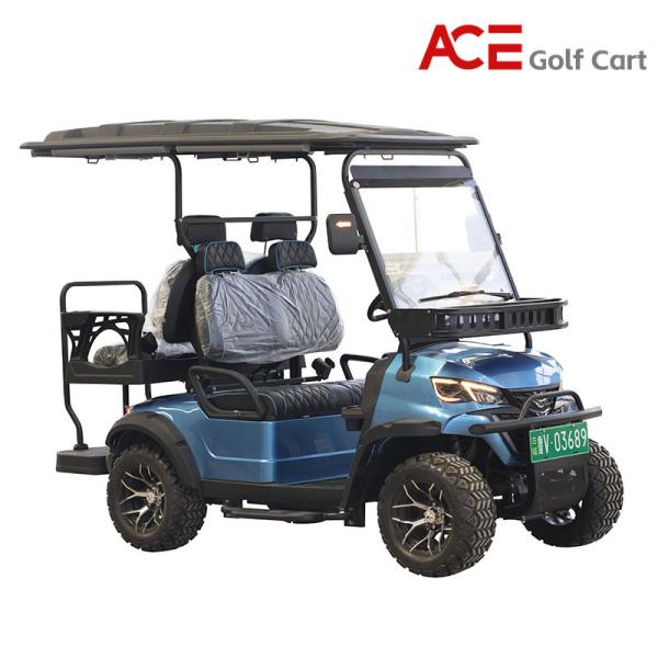 Quality CE Certificate Electric Golf Scooter 4 Seaters Lithium Battery Blue Color for sale
