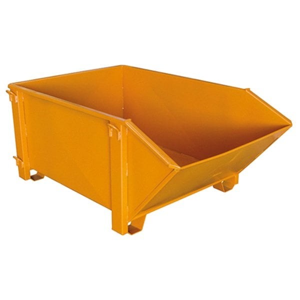 Quality 4 Tonne 2000ltr Fork Truck Tipping Skip Forklift Skip Bins Yellow for sale