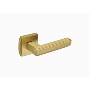 Quality Wear Resistant Brass Door Handles 137mm 72mm Modern French Door Handles for sale