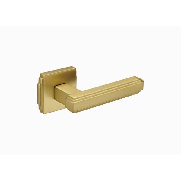 Quality Wear Resistant Brass Door Handles 137mm 72mm Modern French Door Handles for sale