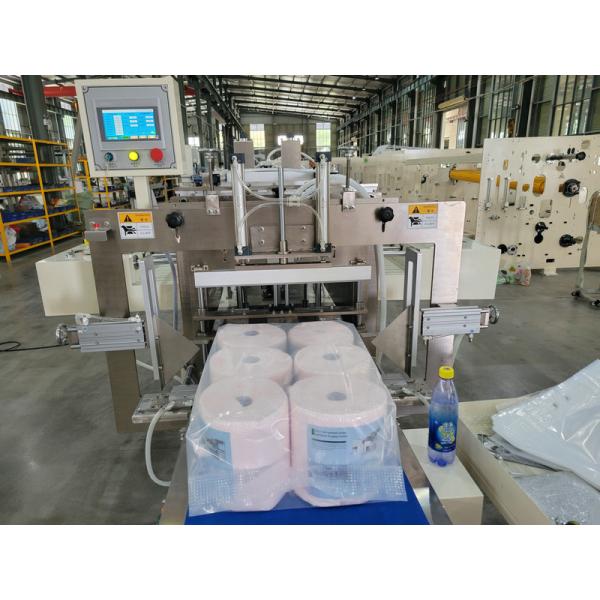 Quality Semi Automatic 4/6 Rolls Per Bag Maxi Paper Towel Roll Bundle Packing Machine for sale