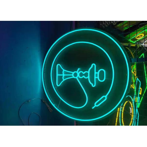 Quality Garden Neon sign Blue color billboard lighting pattern Interior Decorating for sale