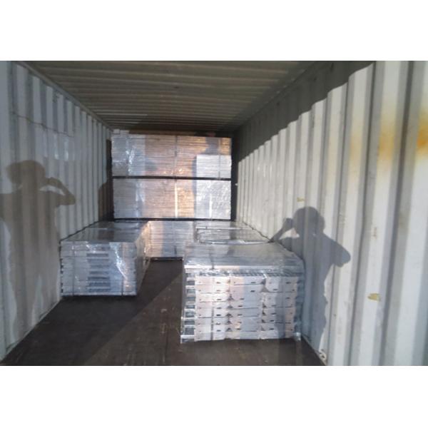 Plain galvanised floor grating
