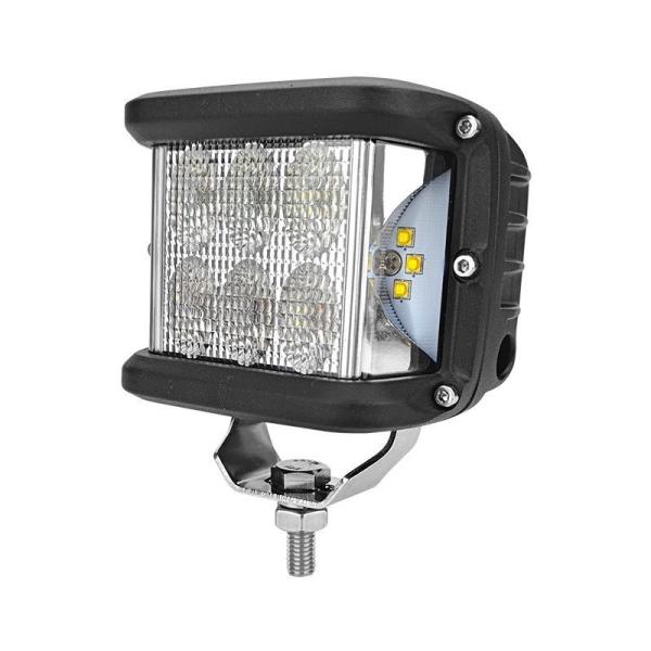 Quality 36W 12V 24V Flood Beam Dual Color Side Strobe LED Working Light for sale