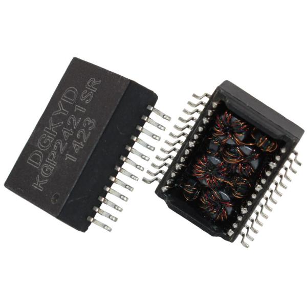 Quality 24PIN 1000M Ethernet Transformer network fillter with POE , DGKYDKGP2421SR for sale