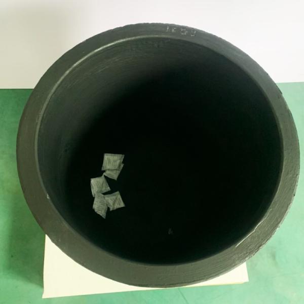 Quality Round Silicon Carbide Graphite Conventional Type Crucible For Melting Copper for sale