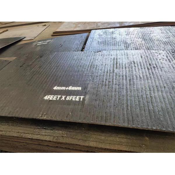 Quality 6+4 Hardfacing Wear Plates Chrome Carbide Overlay For Buckets Protection for sale
