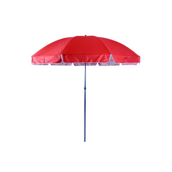 Quality Steel Pole Outdoor Sun Umbrella Parasol Beach Umbrella With Fiberglass Ribs for sale