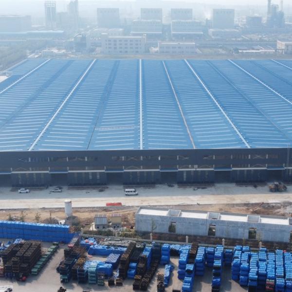 Quality Industrial Steel Structure Workshop with PU Sandwich Panels for sale